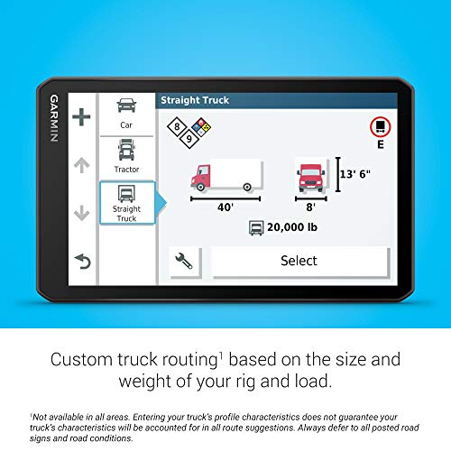 Garmin 010-02313-00 dezl OTR700, 7-inch GPS Truck Navigator, Easy-to-read Touchscreen Display, Custom Truck Routing and Load-to-dock Guidance