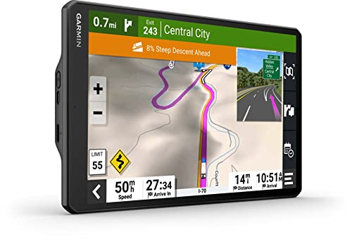 Garmin RV 1095, Extra-Large, Easy-to-Read 10” GPS RV Navigator, Custom RV Routing, High-Resolution Birdseye Satellite Imagery, Directory of RV Parks and Services, Landscape or Portrait View Display