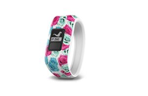 garmin vivofit jr, kids fitness/activity tracker, 1-year battery life, real flower