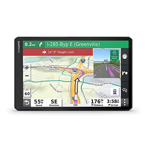 Garmin dēzl OTR1000, 10-inch GPS Truck Navigator, Easy-to-read Touchscreen Display, Custom Truck Routing and Load-to-dock Guidance (Renewed)