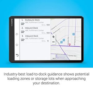 Garmin dēzl OTR1000, 10-inch GPS Truck Navigator, Easy-to-read Touchscreen Display, Custom Truck Routing and Load-to-dock Guidance (Renewed)