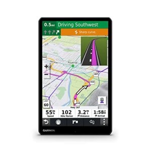 Garmin dēzl OTR1000, 10-inch GPS Truck Navigator, Easy-to-read Touchscreen Display, Custom Truck Routing and Load-to-dock Guidance (Renewed)