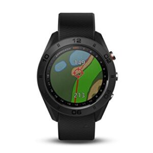 Garmin Approach S60, Premium GPS Golf Watch with Touchscreen Display and Full Color CourseView Mapping, Black w/Silicone Band (Renewed)