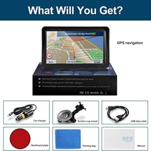 GPS Navigation for Car Truck 9 inch GPS Navigation, Speed Limit & Traffic Light Tips, Turn-by-Turn Navigation, Map 2023, Free Update USA Map