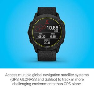 Garmin Enduro, Ultraperformance Multisport GPS Watch with Solar Charging Capabilities, Battery Life Up to 80 Hours in GPS Mode, Carbon Gray DLC Titanium with Black UltraFit Nylon Band