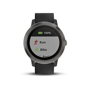 Garmin 010-01769-11 Vívoactive 3, GPS Smartwatch Contactless Payments Built-In Sports Apps, Black/Slate