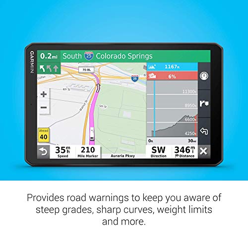 Garmin RV 890, GPS Navigator for RVs with Edge-to-Edge 8” Display, Preloaded Campgrounds, Custom Routing and More (Renewed)