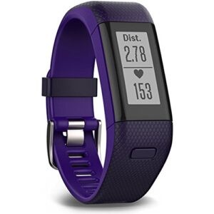 Garmin Vivosmart HR+ Activity Tracker Regular Fit, Imperial Purple (010-N1955-37) - (Renewed)