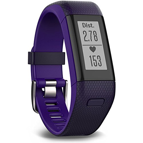 Garmin Vivosmart HR+ Activity Tracker Regular Fit, Imperial Purple (010-N1955-37) - (Renewed)