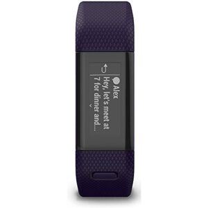 Garmin Vivosmart HR+ Activity Tracker Regular Fit, Imperial Purple (010-N1955-37) - (Renewed)