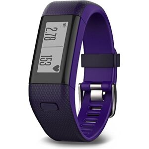 Garmin Vivosmart HR+ Activity Tracker Regular Fit, Imperial Purple (010-N1955-37) - (Renewed)