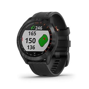 garmin approach s40, stylish gps golf smartwatch, lightweight with touchscreen display, black