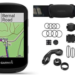 Garmin Edge 530 (Sensor Bundle) GPS Bike Computer with HRM, Speed/Cadence Sensors, Silicone Case (Black) & Tempered Glass | Cycle Maps, VO2 Max, Popularity Routing | Cycling Computer | 010-02060-10