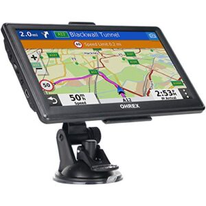 ohrex gps navigation for truck rv car, 7-inch latest 2023 maps (free lifetime updates), truck gps commercial drivers, semi trucker gps navigation system, custom truck routin, driver alerts