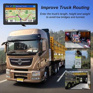 OHREX GPS Navigation for Truck RV Car, 7-inch Latest 2023 Maps (Free Lifetime Updates), Truck GPS Commercial Drivers, Semi Trucker GPS Navigation System, Custom Truck Routin, Driver Alerts