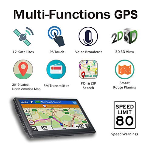 OHREX GPS Navigation for Truck RV Car, 7-inch Latest 2023 Maps (Free Lifetime Updates), Truck GPS Commercial Drivers, Semi Trucker GPS Navigation System, Custom Truck Routin, Driver Alerts