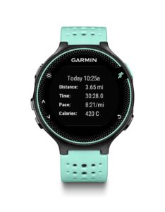 garmin forerunner 235, gps running watch, frost blue