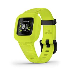 garmin vivofit jr. 3, fitness tracker for kids, includes interactive app experience, swim-friendly, up to 1-year battery life, digi camo (renewed)