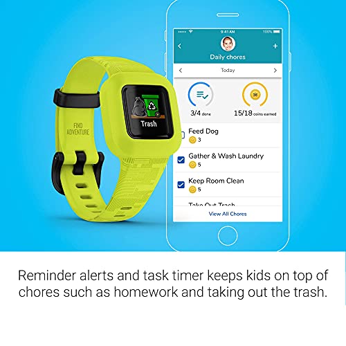 Garmin vivofit jr. 3, Fitness Tracker for Kids, Includes Interactive App Experience, Swim-Friendly, Up To 1-year Battery Life, Digi Camo (Renewed)