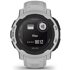 Garmin 010-02627-11 Instinct 2 Solar 45mm GPS Smartwatch Mist Gray Bundle with Premium 2YR CPS Enhanced Protection Pack