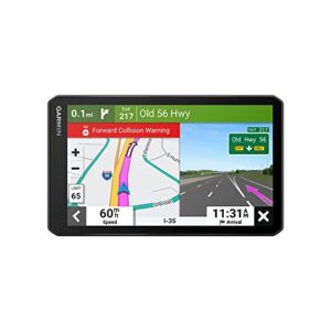 garmin dēzlcam™ otr710, large, easy-to-read 7” gps truck navigator, built-in dash cam, automatic incident detection, custom truck routing, high-resolution birdseye satellite imagery