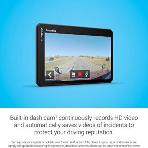 Garmin dēzlCam™ OTR710, Large, Easy-to-Read 7” GPS Truck Navigator, Built-in Dash Cam, Automatic Incident Detection, Custom Truck Routing, High-Resolution Birdseye Satellite Imagery