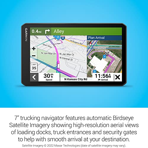 Garmin dēzlCam™ OTR710, Large, Easy-to-Read 7” GPS Truck Navigator, Built-in Dash Cam, Automatic Incident Detection, Custom Truck Routing, High-Resolution Birdseye Satellite Imagery