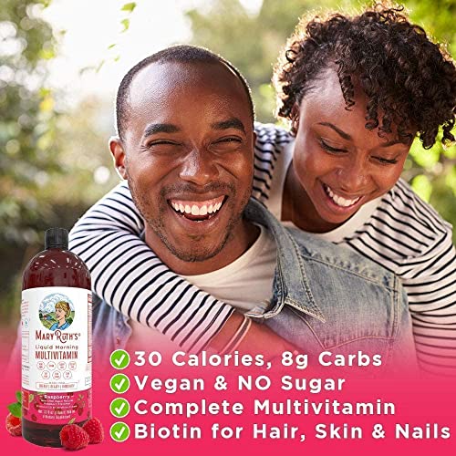 Liquid Multivitamin & Liquid Multimineral Bundle by MaryRuth’s | Vegan Vitamin A, B, C, D3, E & Amino Acids | Vitamins for Immune Support, Digestion, Focus & Energy | Magnesium, Calcium & MSM Supplem