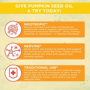 Pumpkin Seed Oil Liquid Drops by MaryRuth's | 2 Month Supply | Sugar Free | USDA Organic Pumpkin Seed Oil for Men & Women | Urinary Tract Support | Hair & Skin Health | Vegan | Gluten Free | 1 Fl Oz