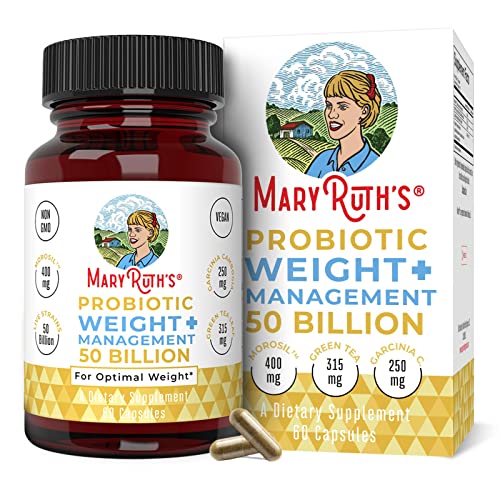 Probiotics for Women and Men | Weight Management Probiotic with Garcinia Cambogia and Green Tea Extract | Probiotics for Digestive Health & Gut Health | Vegan | Non-GMO | Gluten Free | 30 Servings