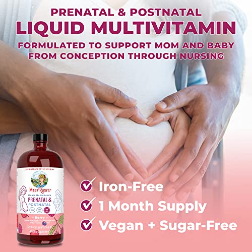 MaryRuth’s Prenatal & Postnatal Multivitamin for Women | Formulated for Pre-Conception, Pregnancy & Nursing | Vegan | Non-GMO | Liquid Vitamins | 32oz