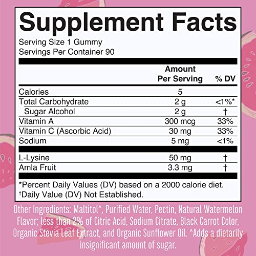 Collagen Boosting | Collagen Boosting Gummies | Skincare Supplement | Collagen Boost Supplements | Supplement for Hair Skin & Nails | Joint Support | Vegan | Non-GMO | Gluten Free | 90 Servings