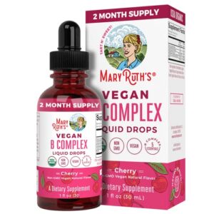 vitamin b complex with biotin | b complex vitamin supplement | 2 month supply | liquid vitamins for hair skin nails | energy support supplement | vegan | non-gmo | gluten free | 1 fl oz