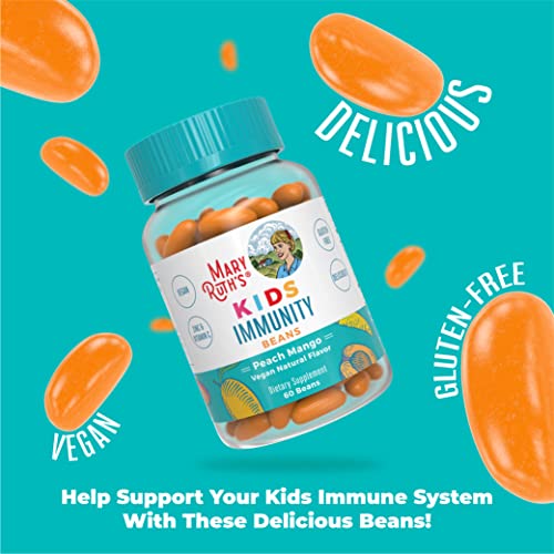 MaryRuth's Kids Immune Support Vita-Beans | Zinc and Vitamin C | Overall Health & Immune Support for Kids Ages 4+ | Children's Immunity Vitamins | Vegan | Non-GMO | Gluten Free | 60 Count