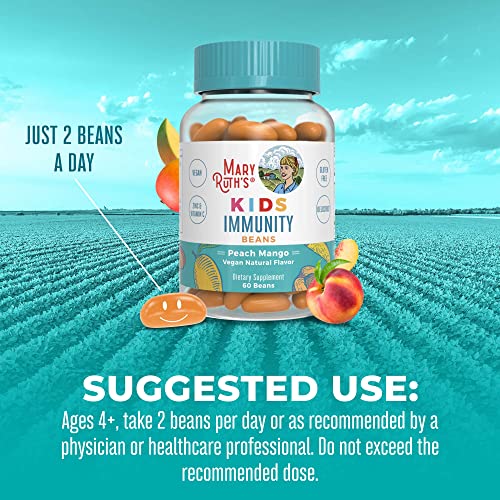 MaryRuth's Kids Immune Support Vita-Beans | Zinc and Vitamin C | Overall Health & Immune Support for Kids Ages 4+ | Children's Immunity Vitamins | Vegan | Non-GMO | Gluten Free | 60 Count