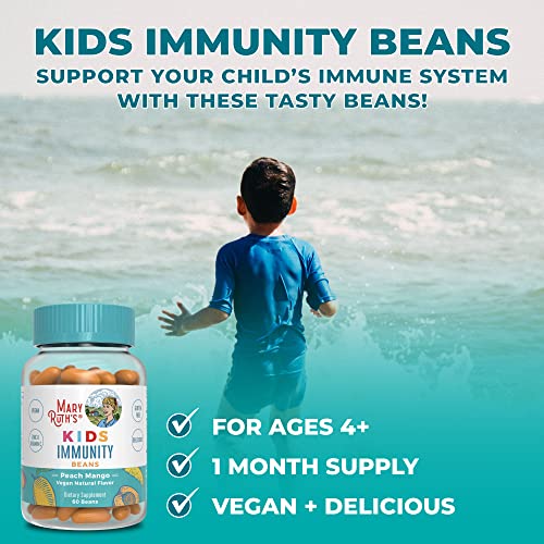 MaryRuth's Kids Immune Support Vita-Beans | Zinc and Vitamin C | Overall Health & Immune Support for Kids Ages 4+ | Children's Immunity Vitamins | Vegan | Non-GMO | Gluten Free | 60 Count