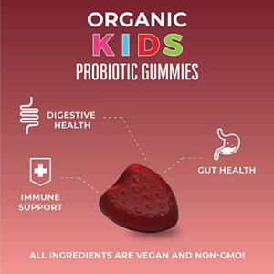 MaryRuth Organics Probiotic | USDA Organic Probiotic Gummies | Probiotic Digestive Support | Immune Support | Digestive & Gut Health Supplement | Vegan | Non-GMO | Gluten Free | 60 Count