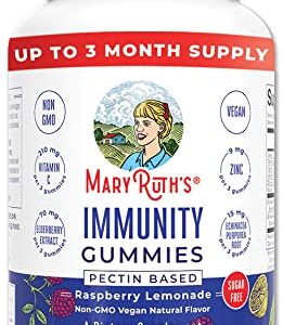 Ionic Zinc Supplement & Immunity 5-in-1 Gummies Sugar Free Bundle by MaryRuth for Immune Support | Skin Care Supplement | Powerful Blend of Zinc, Elderberry, Vitamin C, Vitamin D, & Echinacea.