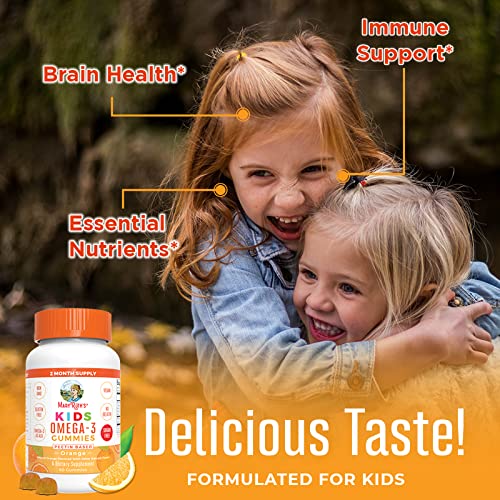 Kids Multivitamin Gummies & Vegan Omega 3 Gummies for Kids Bundle by MaryRuth's | Immune Support | Omega 3 Supplement with Vitamin C, Vitamin E, Flaxseed Oil | Brain Health | No Fish Taste