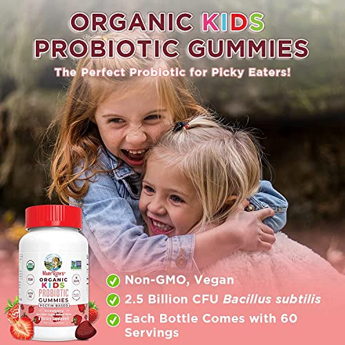 Kids Magnesium Citrate Gummies & Kids Probiotic Gummies Bundle by MaryRuth's | Magnesium Supplement | Stress Relief, Bone, Nerve Health | Digestive Support, Immune Support & Gut Health Supplement.