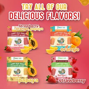 MaryRuth's Gummy Bears Snacks | Delicious Gummies with Electrolytes and Fiber | Gummy Candy Made with Organic Cane Sugar | Variety Pack | Vegan | Gluten Free | Non-GMO | Family Size | 240g