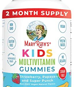 Kids Multivitamin + Immunity Gummies Bundle by MaryRuth's | Kids Sugar Free Multivitamin Gummies, 60ct | Immunity 5-in-1 Gummies for Kids & Adults, 90ct | Vegan, Non-GMO, Gluten Free