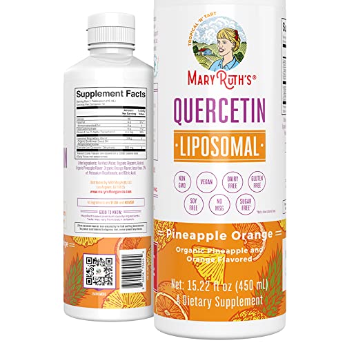 Quercetin | Sugar Free | Liquid Quercetin 500mg Immune Support for Adults | Inflammation Support Supplement | Immune Defense | Cellular Health | Vegan | Non-GMO | Gluten Free | 15.22 Fl Oz