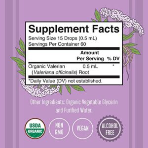 Valerian Root by MaryRuth's | 2 Month Supply | Sugar Free | USDA Organic Valerian Root Drops | Support Sleep, Calm, and Stress | Vegan | Non-GMO | Gluten Free | 60 Servings