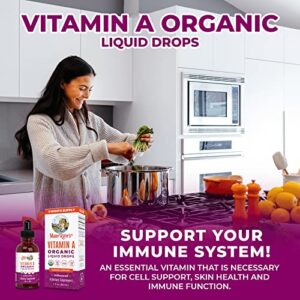 MaryRuth’s USDA Organic Vitamin A Liquid Drops | 3 Month Supply | Immune Support, Eye Health, Skin Health for Ages 14+ | 750mcg per Serving | Sugar Free | Vegan | Non-GMO | Gluten Free | 1oz