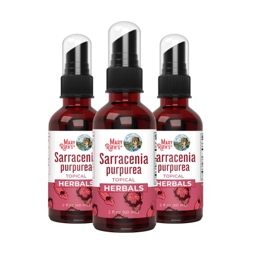 MaryRuth Organics Sarracenia Purpurea Liquid | Sarracenia Purpurea Topical Herbal Liquid | Purple Pitcher Plant | Vegan | Non-GMO | Gluten Free | 2 Fl Oz | 3 Pack