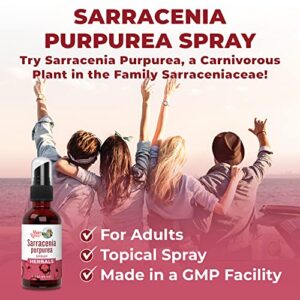 MaryRuth Organics Sarracenia Purpurea Liquid | Sarracenia Purpurea Topical Herbal Liquid | Purple Pitcher Plant | Vegan | Non-GMO | Gluten Free | 2 Fl Oz | 3 Pack