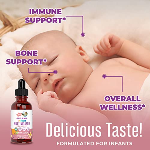 MuMultivitamin Liquid Drops with Iron for Infants & USDA Organic Topical Probiotic Bundle by MaryRuth's | Immune Support & Overall Wellness | Digestive Health | Gut Health & Immune Support Supplement