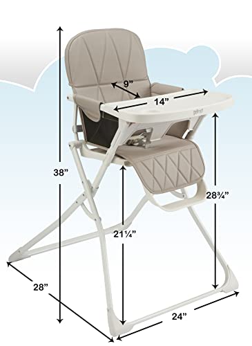 Primo PopUp Folding High Chair, 28x24x38 Inch (Pack of 1)