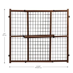 Position & Lock Tall & Wide Baby Gate, Pressure-Mounted, Farmhouse Collection